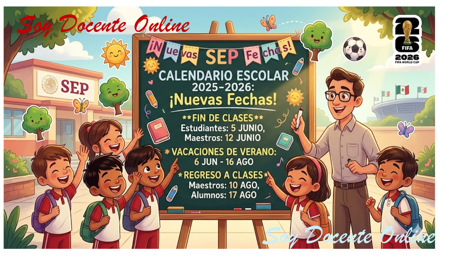 Actualización del Calendario Escolar 2025-2026: Nuevas fechas de cierre ...